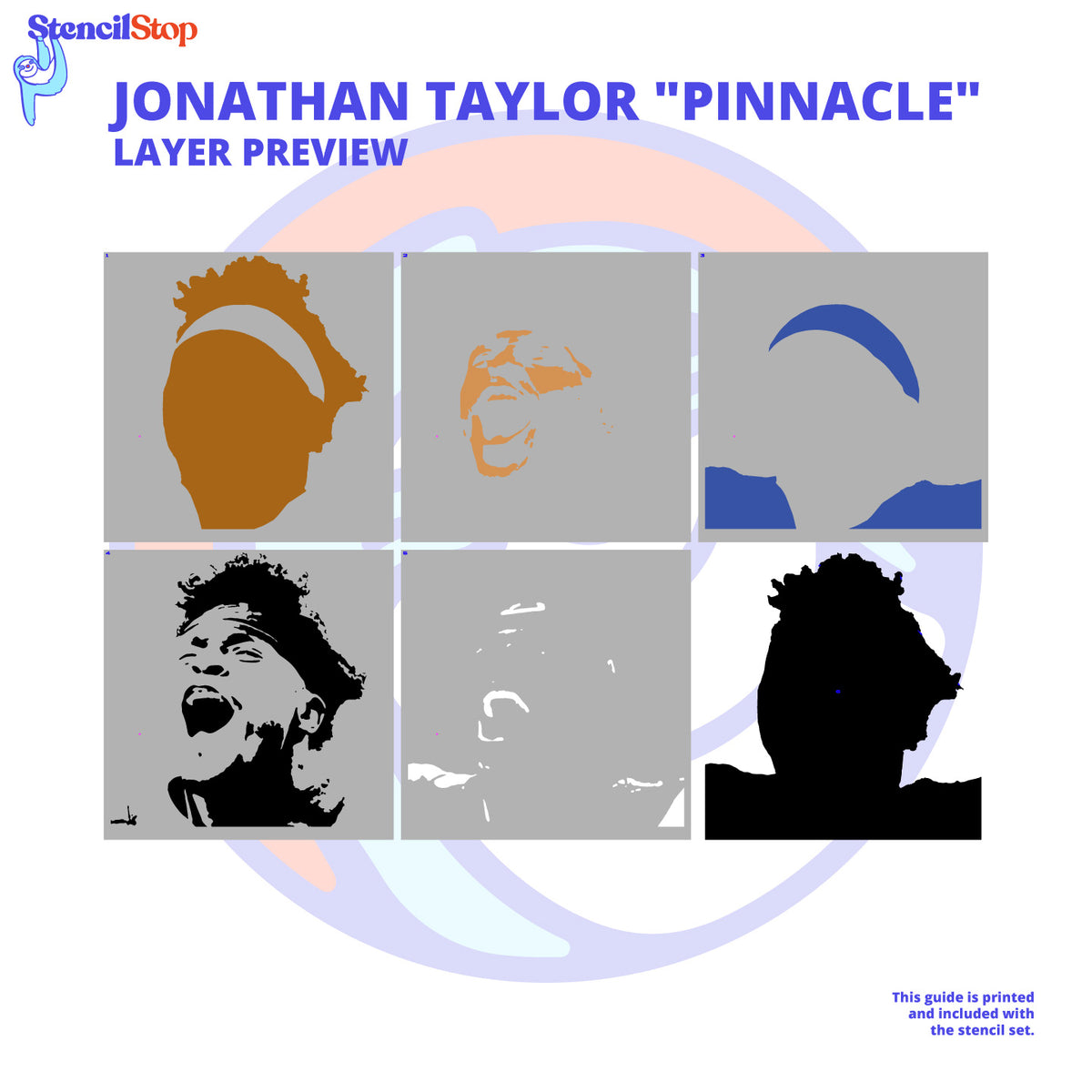 Jonathan Taylor "Pinnacle" Layered Stencil Set | Stencil Stop