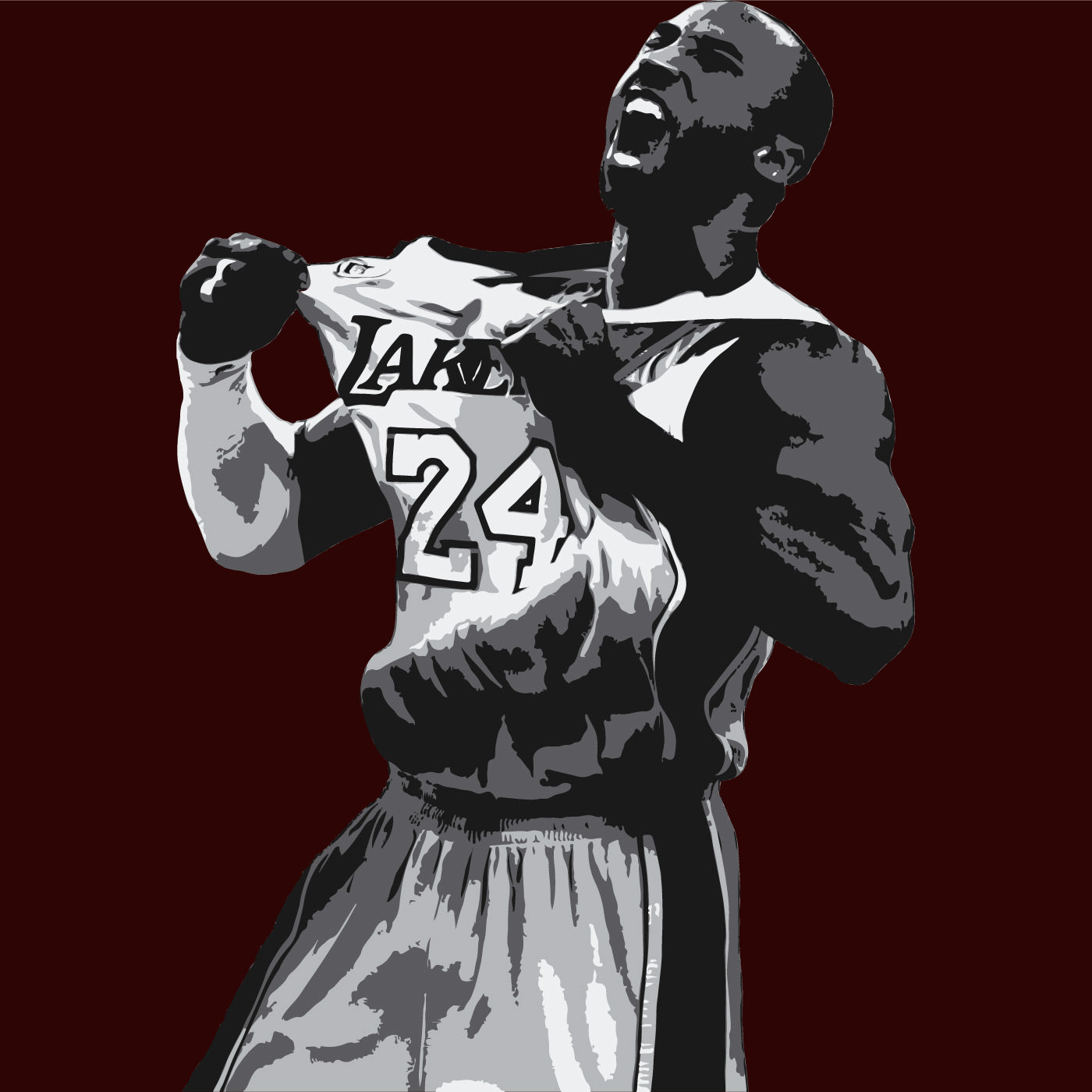 Kobe Bryant "Killer Instinct" Layered Stencil Set | Stencil Stop