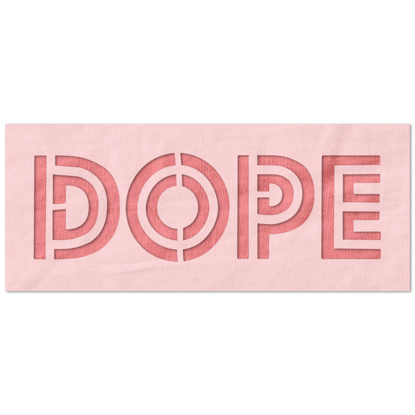 Dope Text Stencil | Stencil Stop