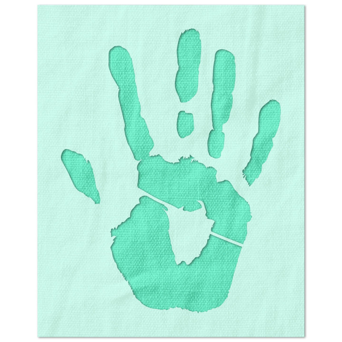 child hand stencil