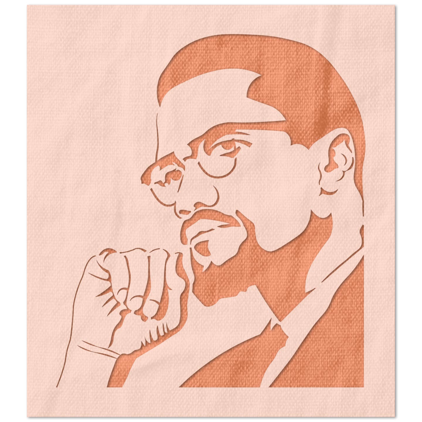 Stencil Malcolm X