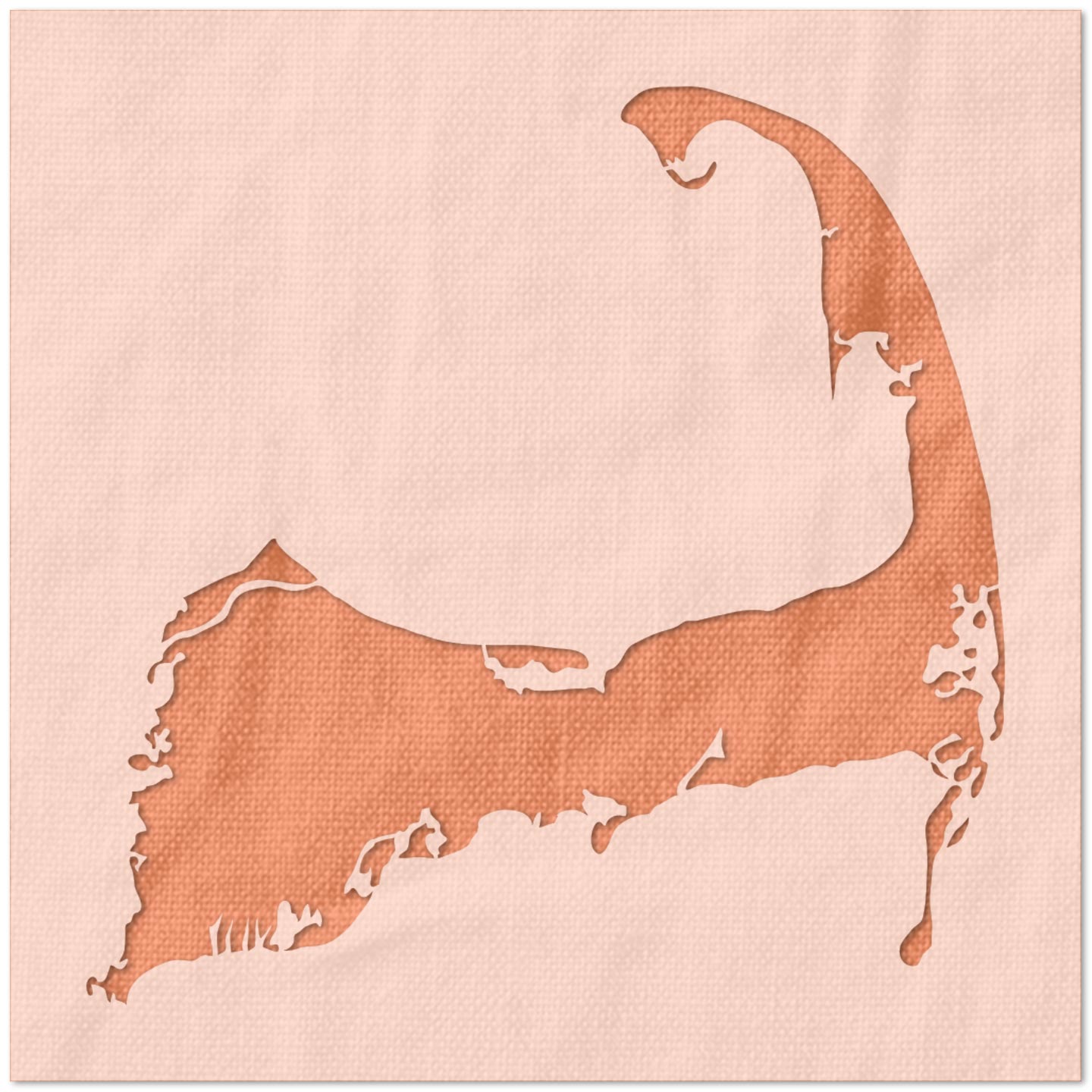 Cape Cod Outline Stencil | Stencil Stop