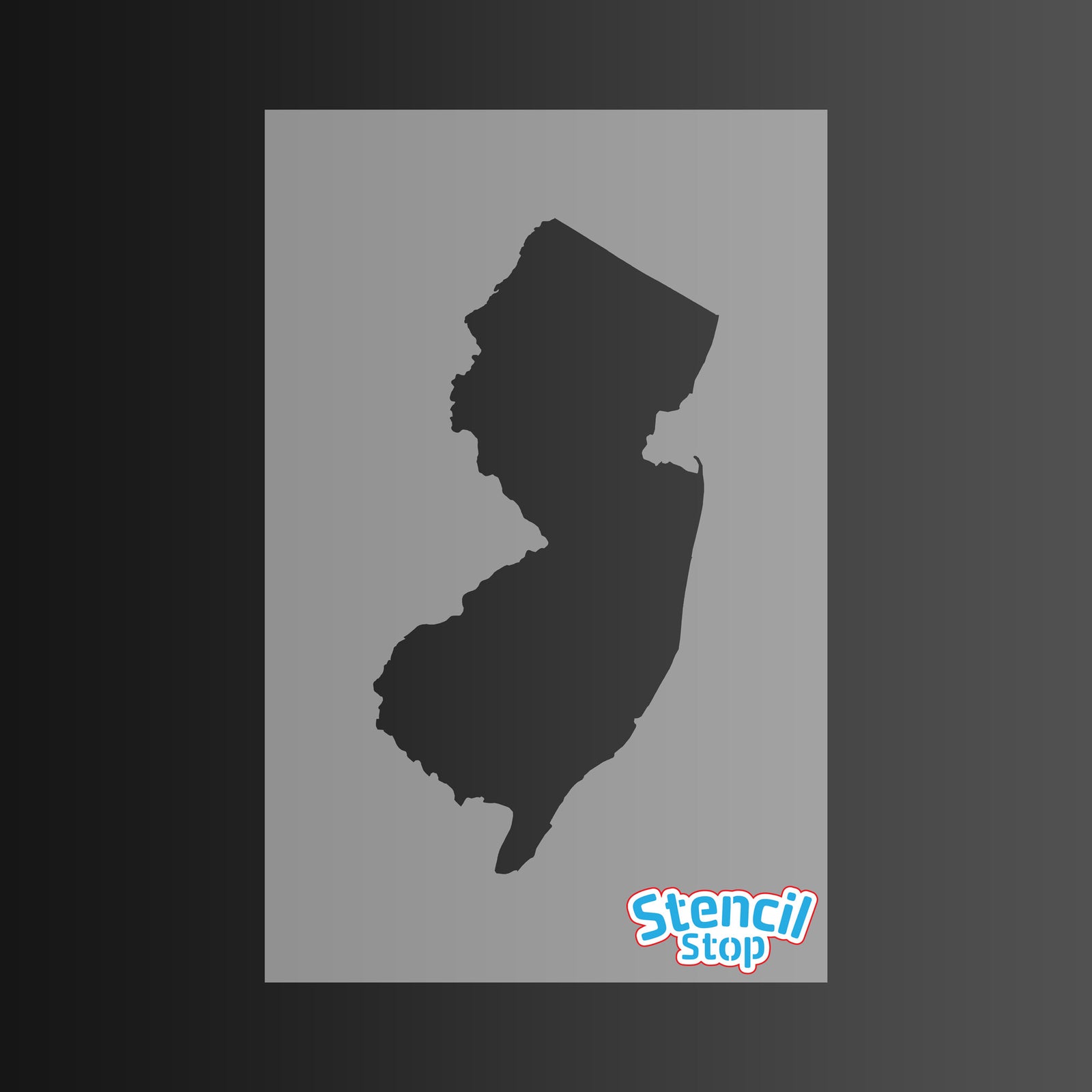 New Jersey State Outline Stencil | Stencil Stop