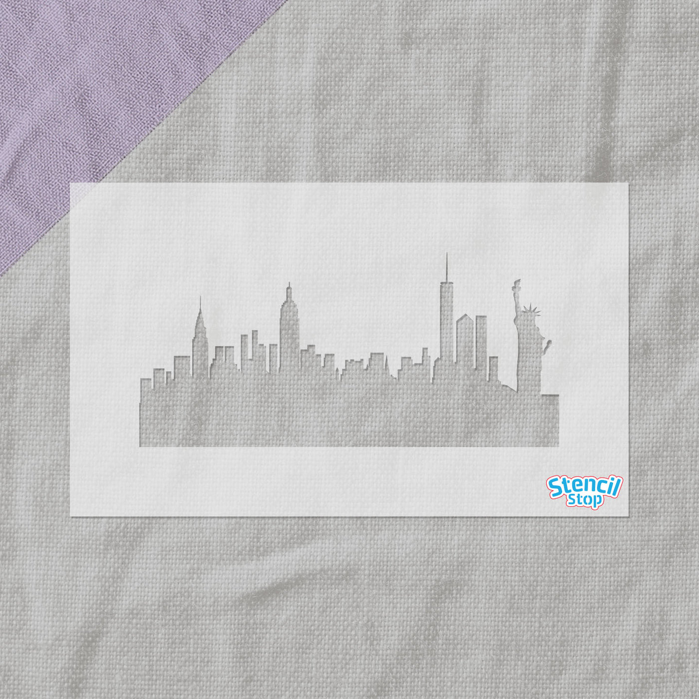 New York City Skyline Stencil | NYC Silhouette Design | Stencil Stop