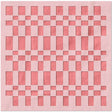 Geometric Offset Checkerboard Pattern