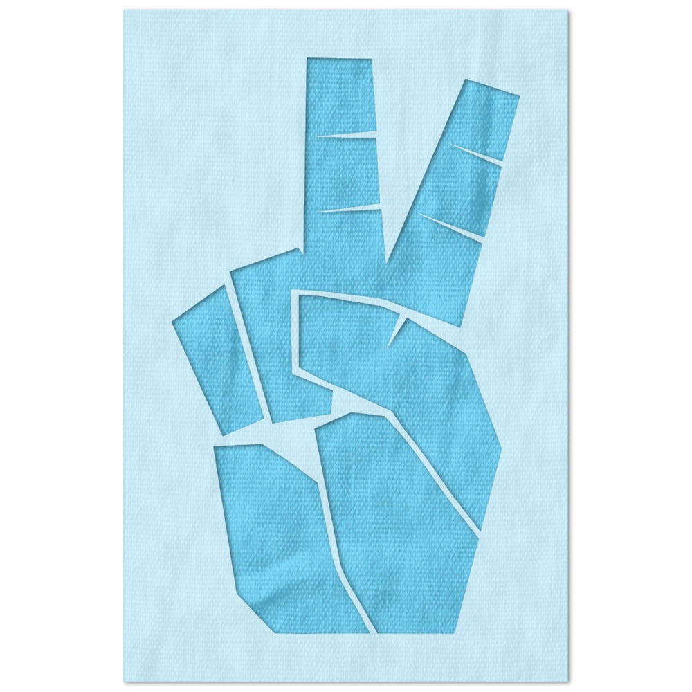 Peace Sign Hand Stencil | Stencil Stop