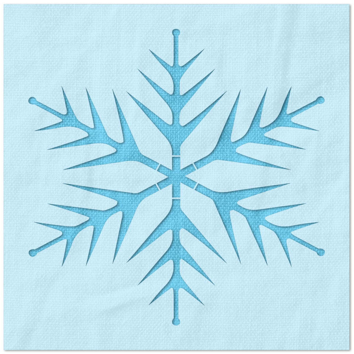 simple snowflake stencil