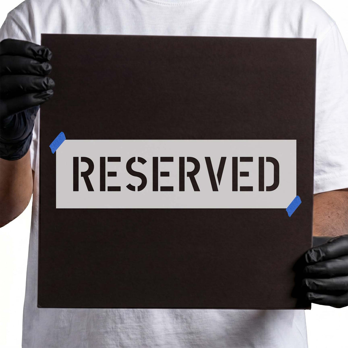 Reserved Parking Sign Stencil | Stencil Stop