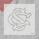 South Carolina Gamecocks Interlocking SC Baseball Logo Stencil