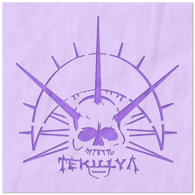 Tekillya Skull Stencil | Stencil Stop