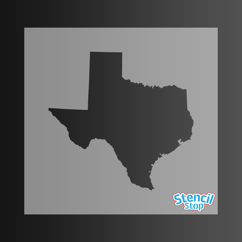 Texas State Outline Stencil